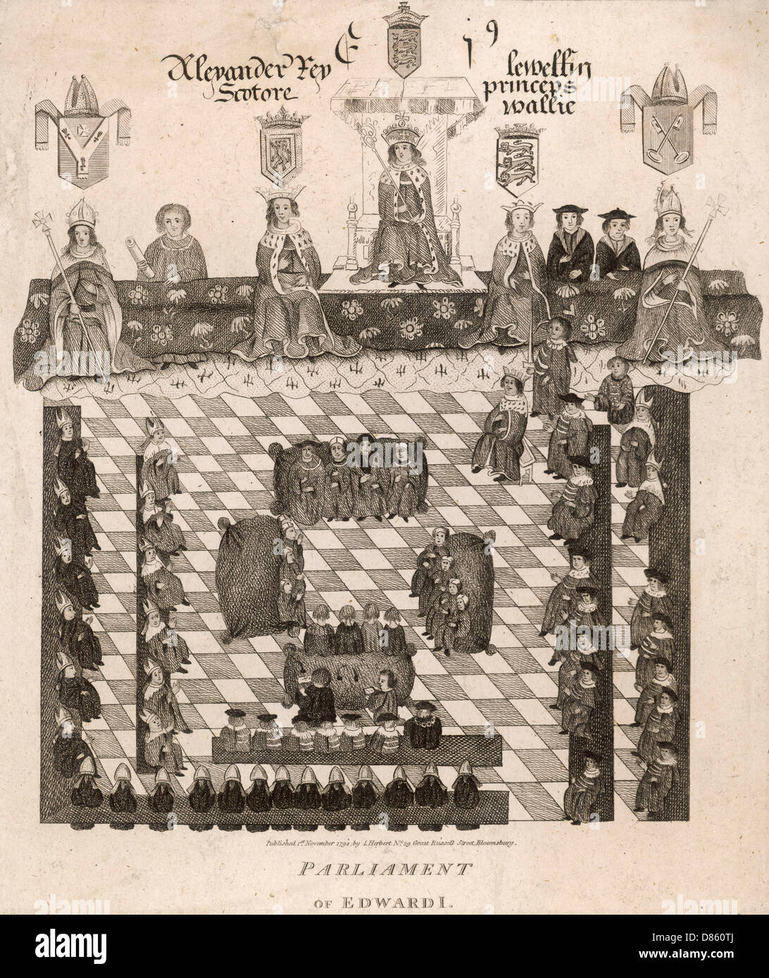 Parliament of edward i, king of england hi-res stock photography and ...