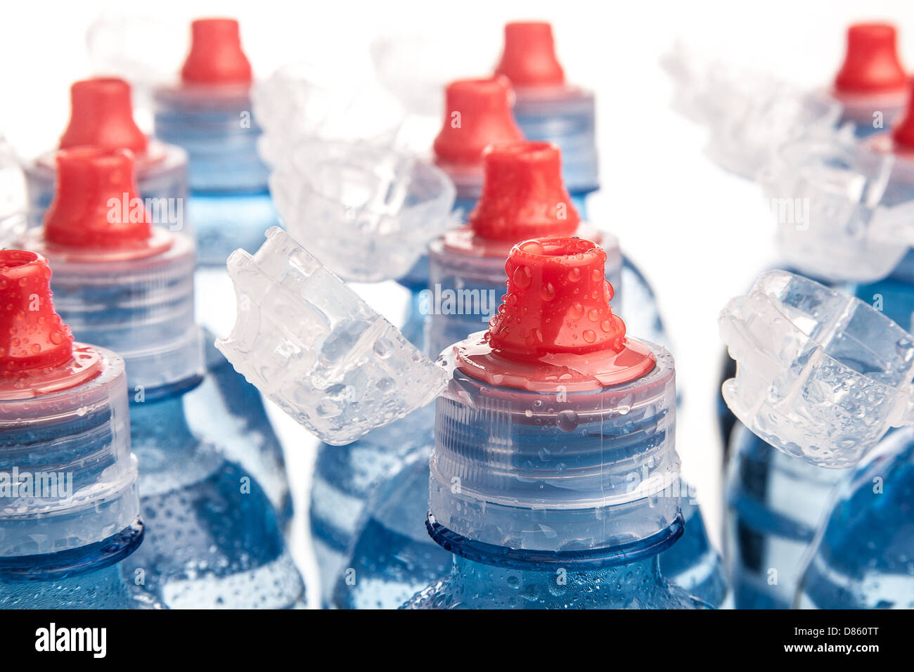 Plastic bottle of drinking water isolated on white Stock Photo - Alamy