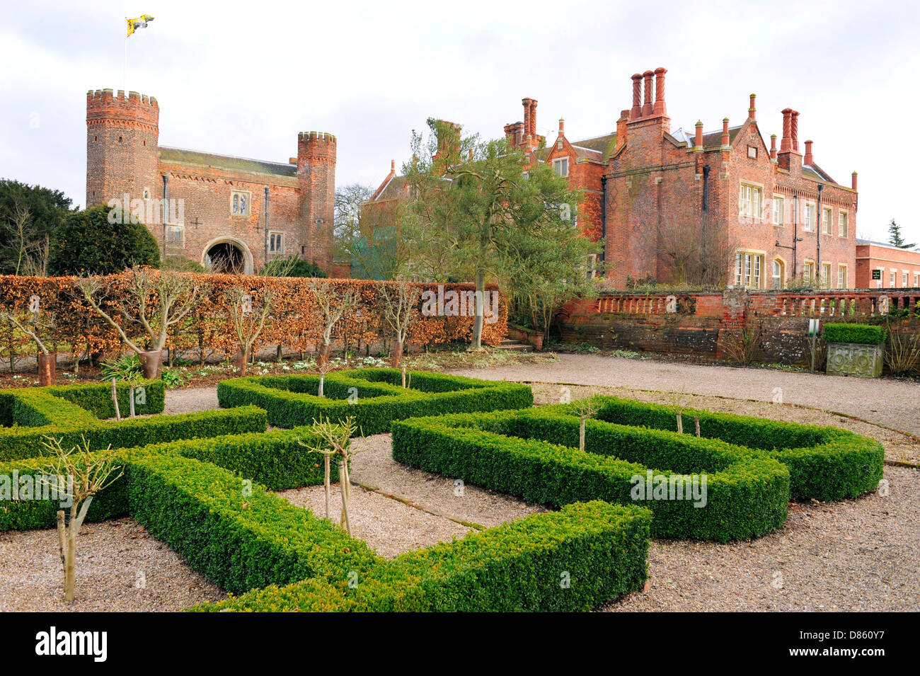 Hodsock Priory in Blyth, Nottinghamshire, the home to the famous ...