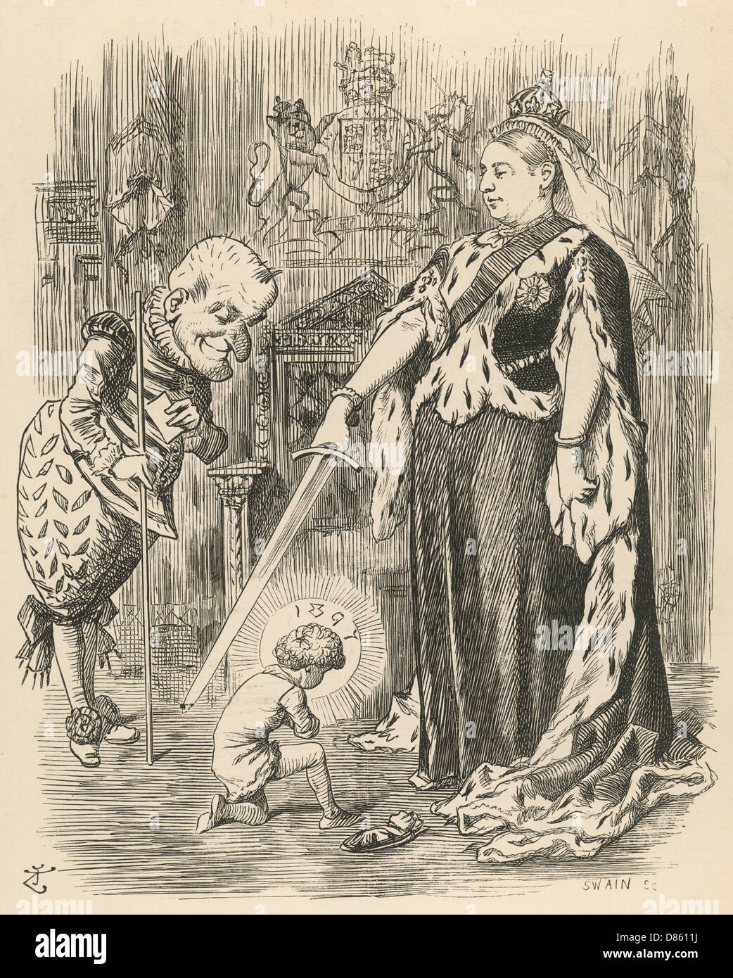 Cartoon, The Queen's Year 1897 Stock Photo - Alamy