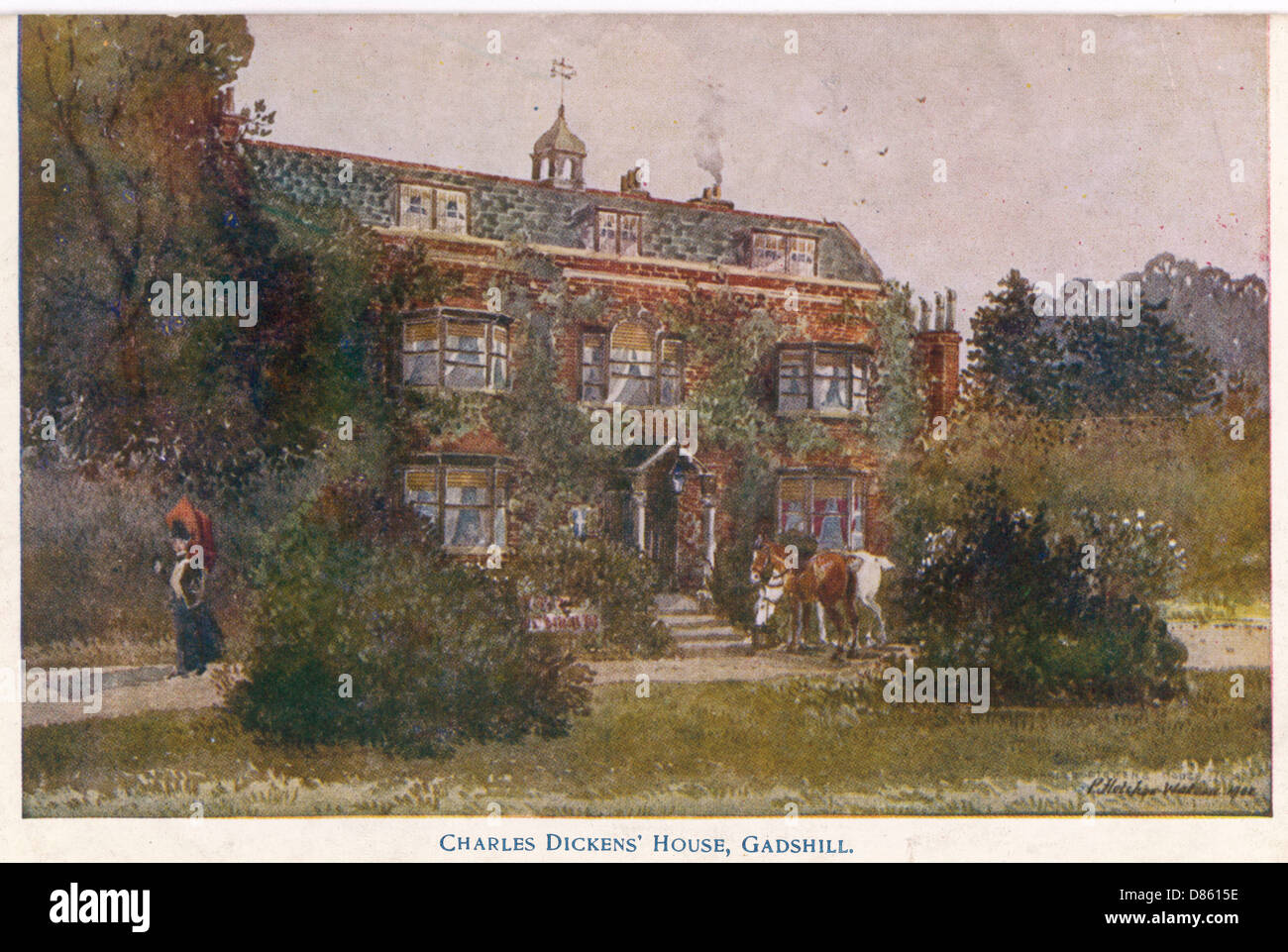 Home of Charles Dickens at Gadshill, Kent Stock Photo - Alamy
