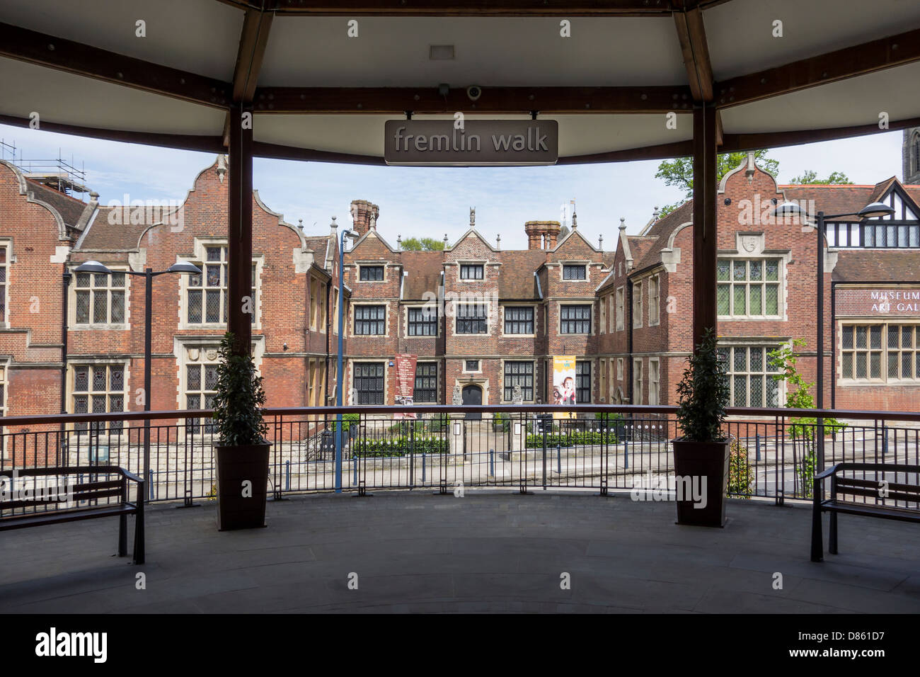 Maidstone Museum Kent from Fremlin Walk Shopping Centre Stock Photo - Alamy