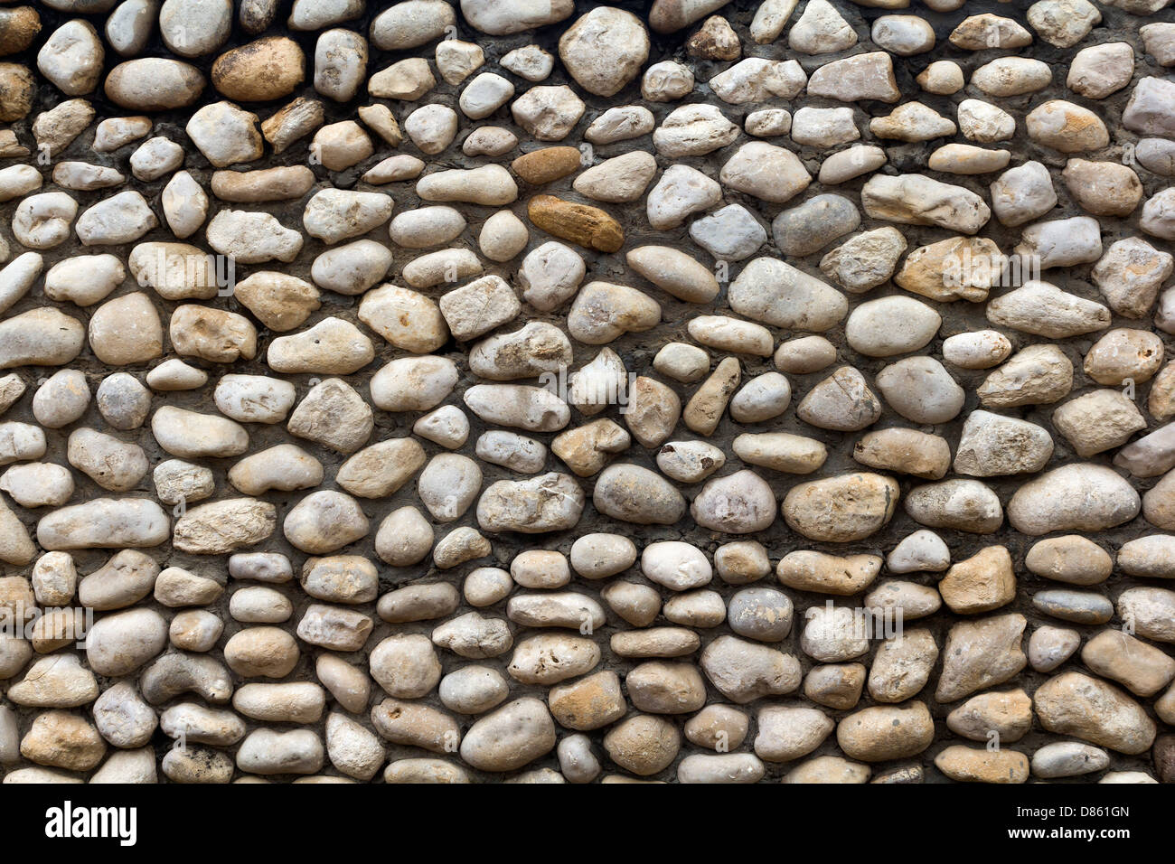 Cobble stone wall texture background Stock Photo - Alamy