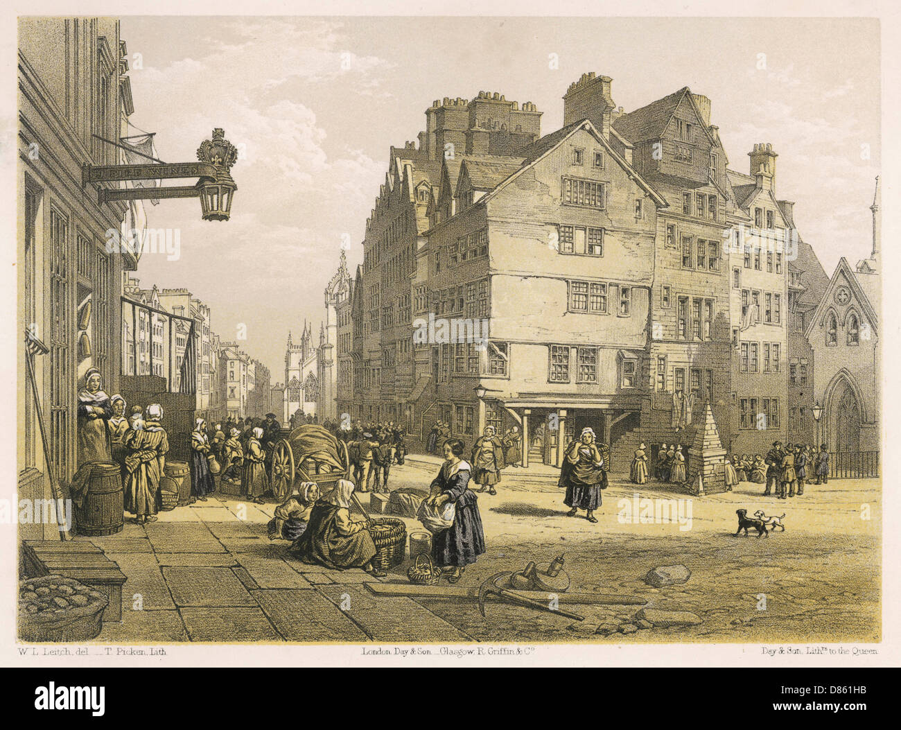 Victorian edinburgh street hi-res stock photography and images - Alamy