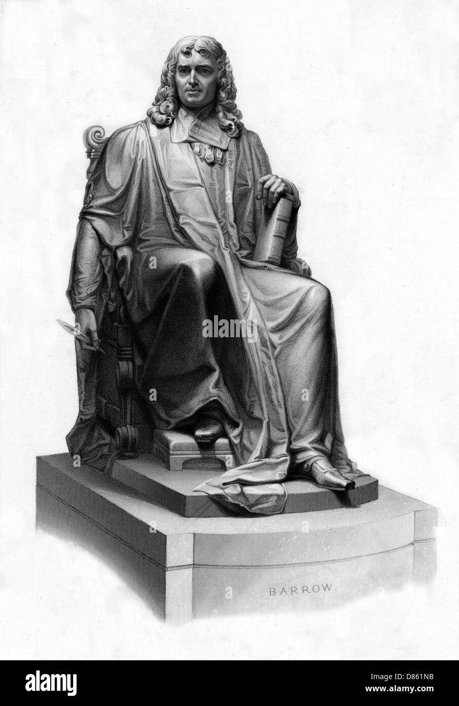 Isaac Barrow, English scholar and mathematician Stock Photo - Alamy