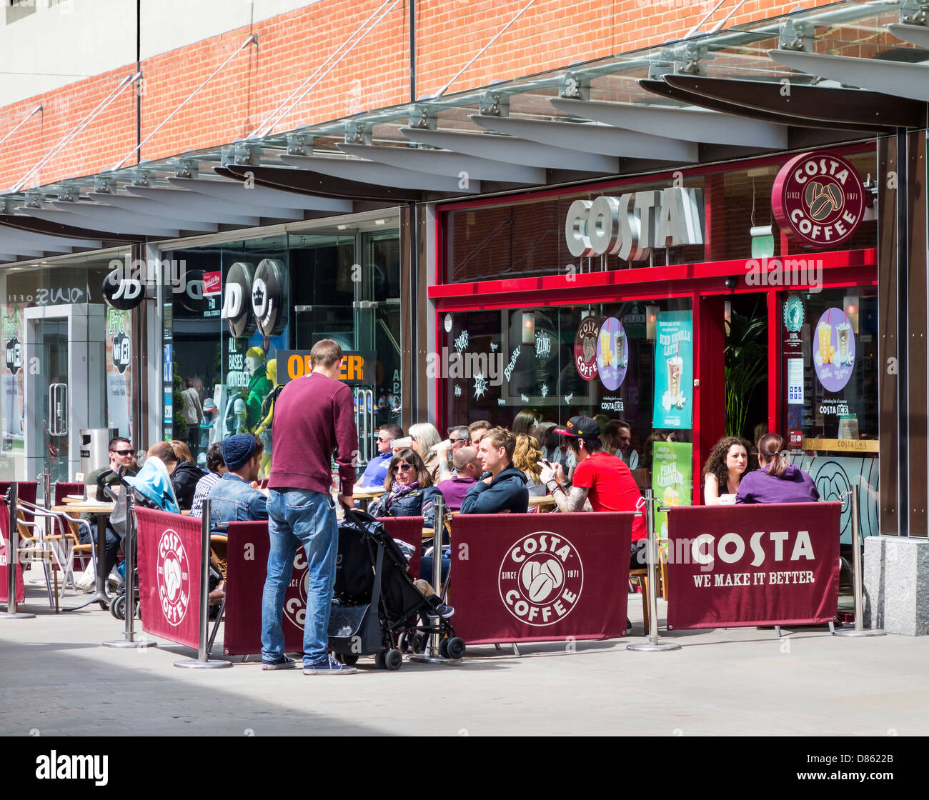 Costa Coffee Fremlin Walk Shopping Precinct Maidstone Kent Stock Photo ...