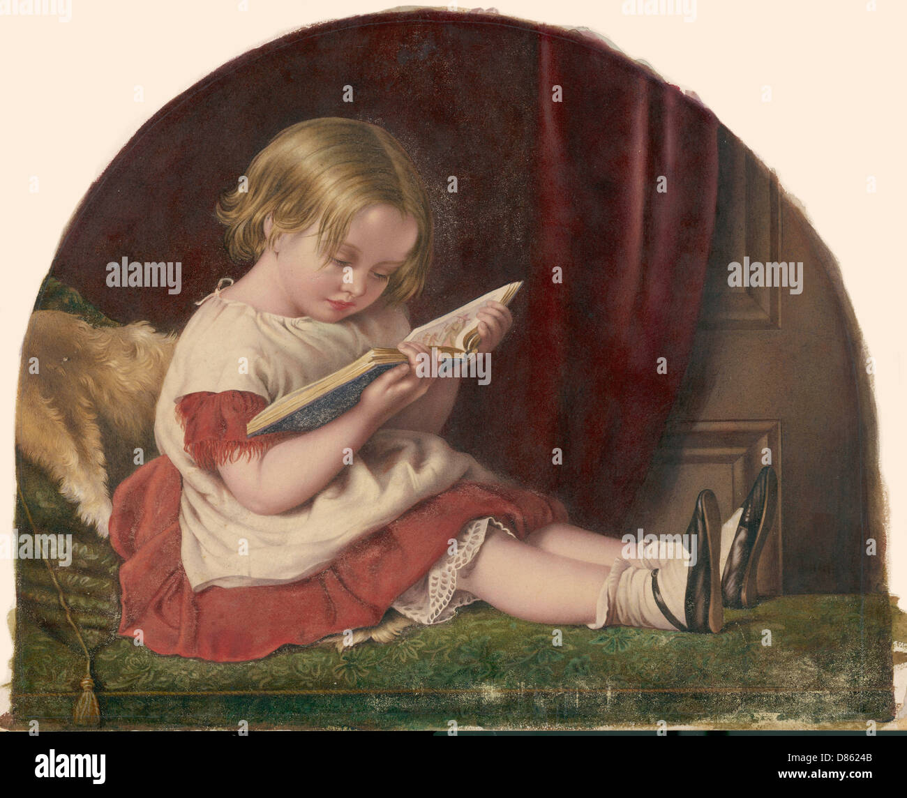 Young girl reading Stock Photo - Alamy