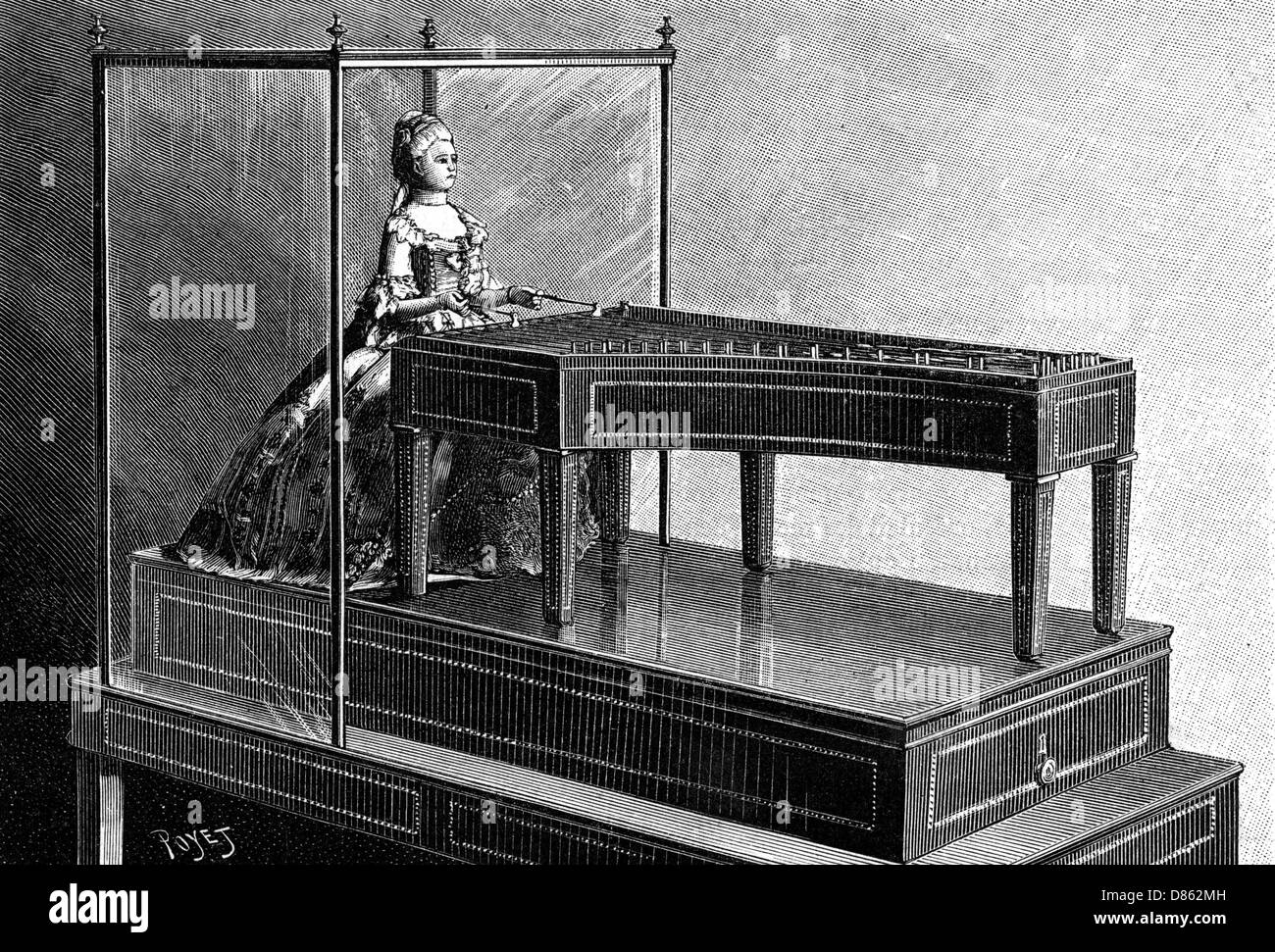 An automaton playing a keyboard instrument Stock Photo - Alamy