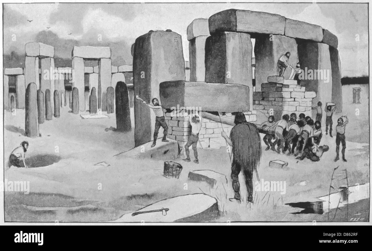 Stonehenge stone circle Black and White Stock Photos & Images - Alamy