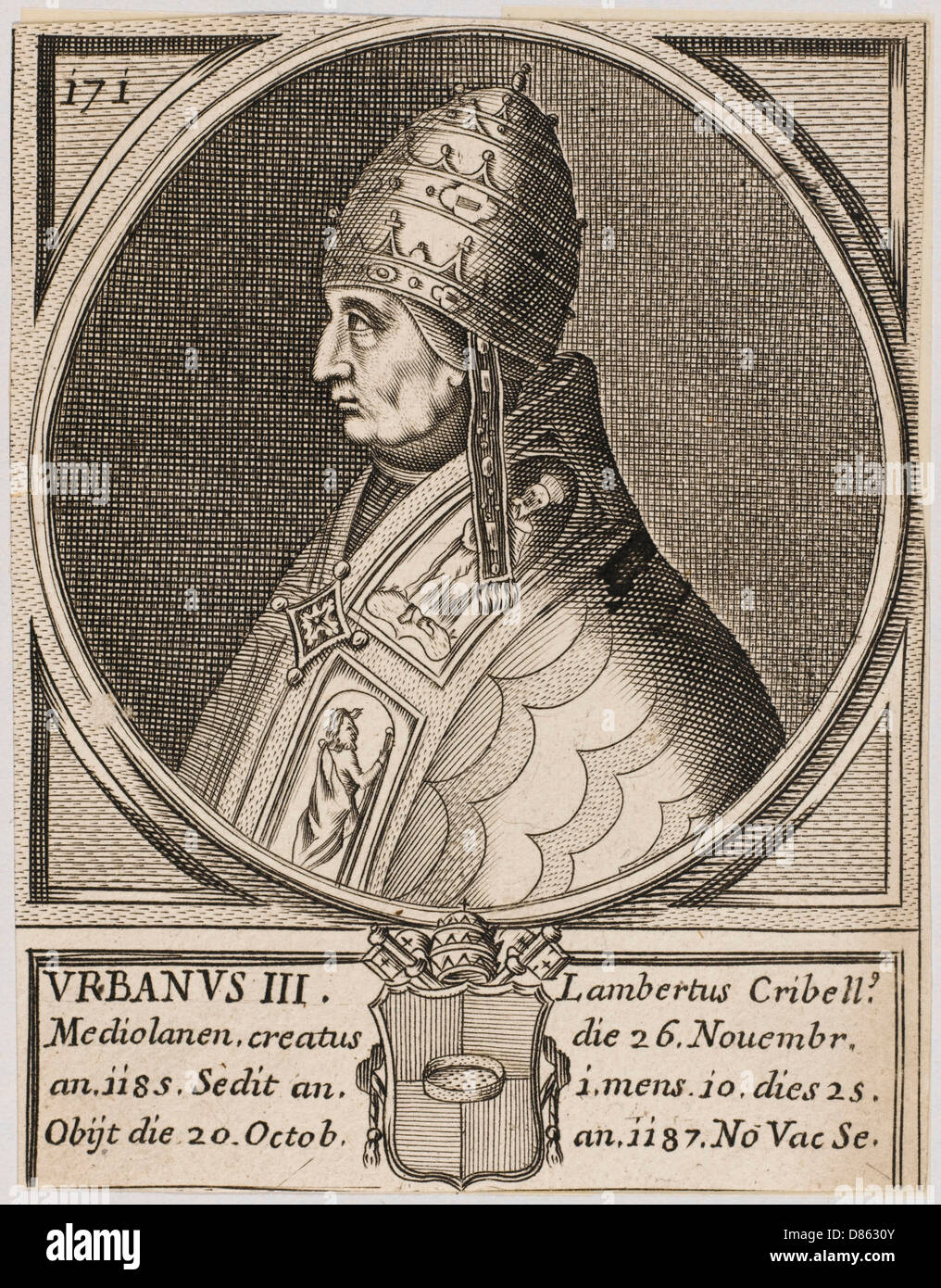 Pope Urbanus III Stock Photo - Alamy