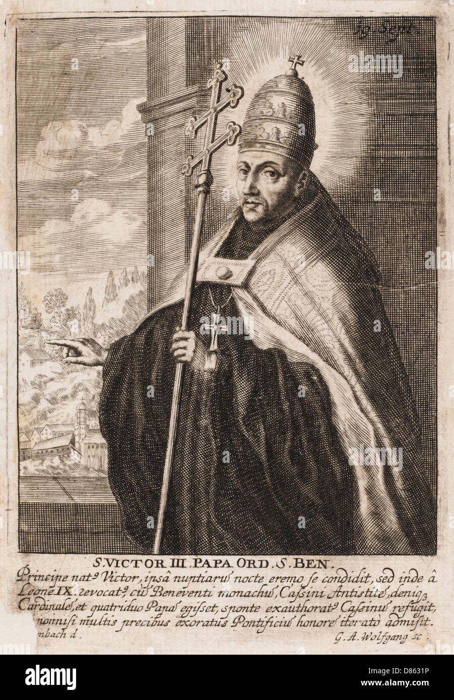 Pope Victor III Stock Photo - Alamy