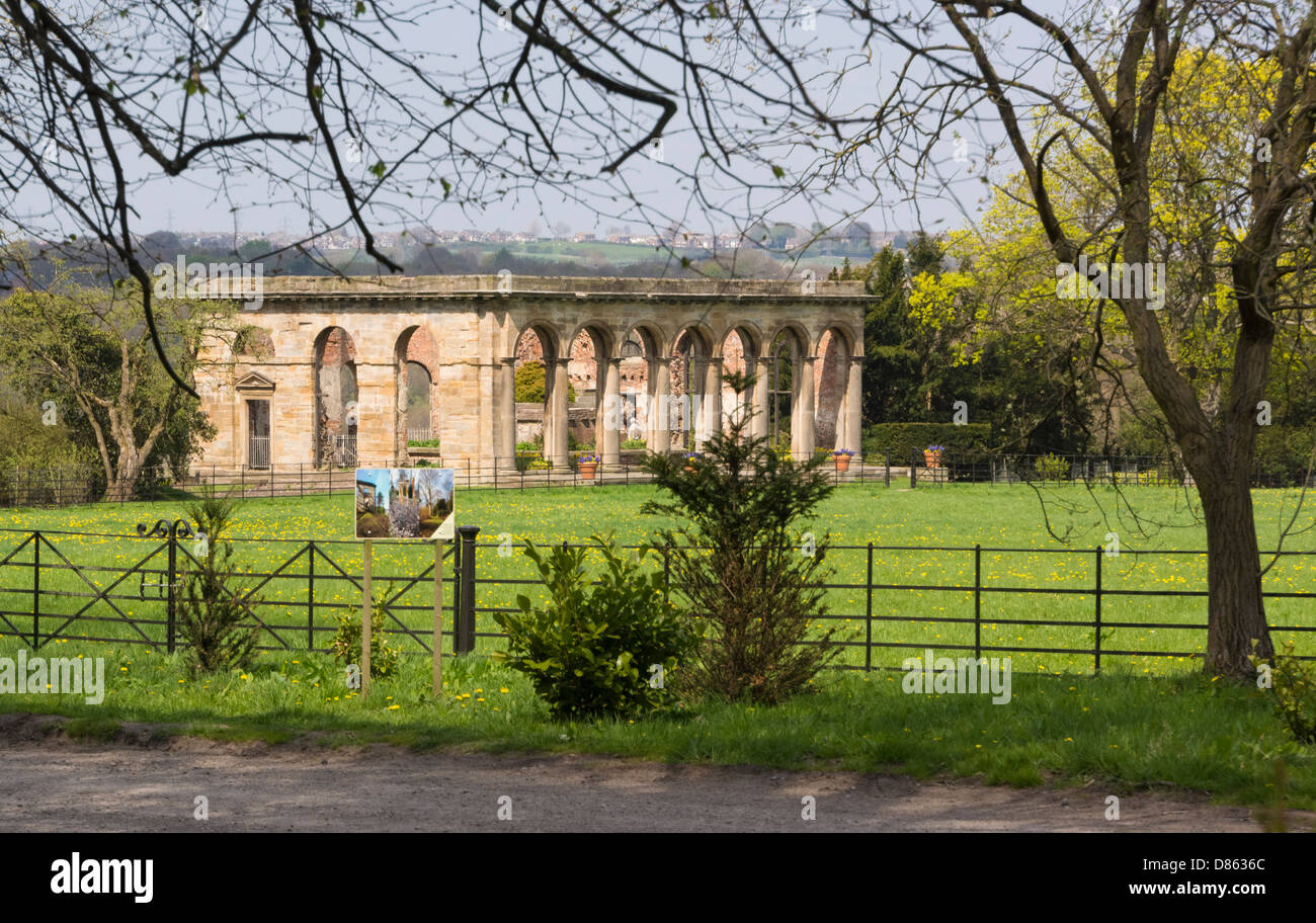 The remains of the Stone Orangery at the Gibside Hall Estate ...