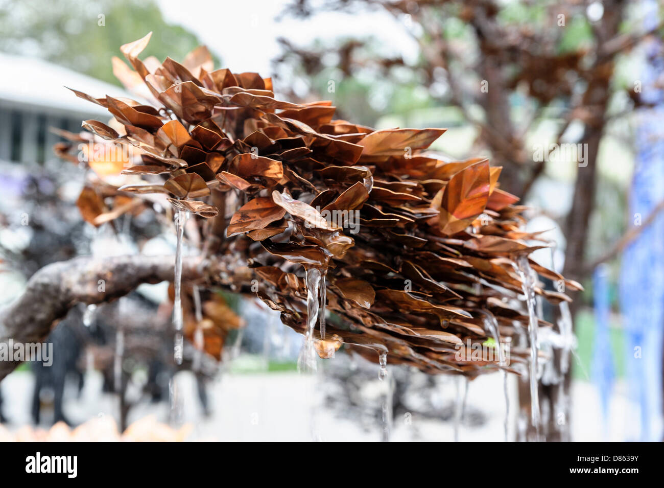 London, UK, 20/05/2013 : 2013 RHS Chelsea Flower Show. A water feature ...