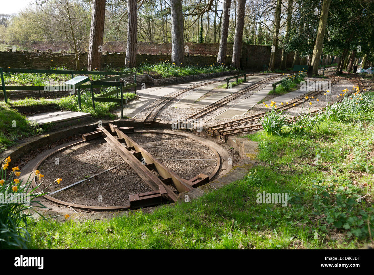 Royden Park at Frankby has a miniature railway Stock Photo - Alamy