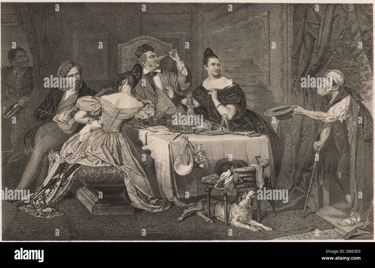 A depiction of Gluttony Stock Photo - Alamy