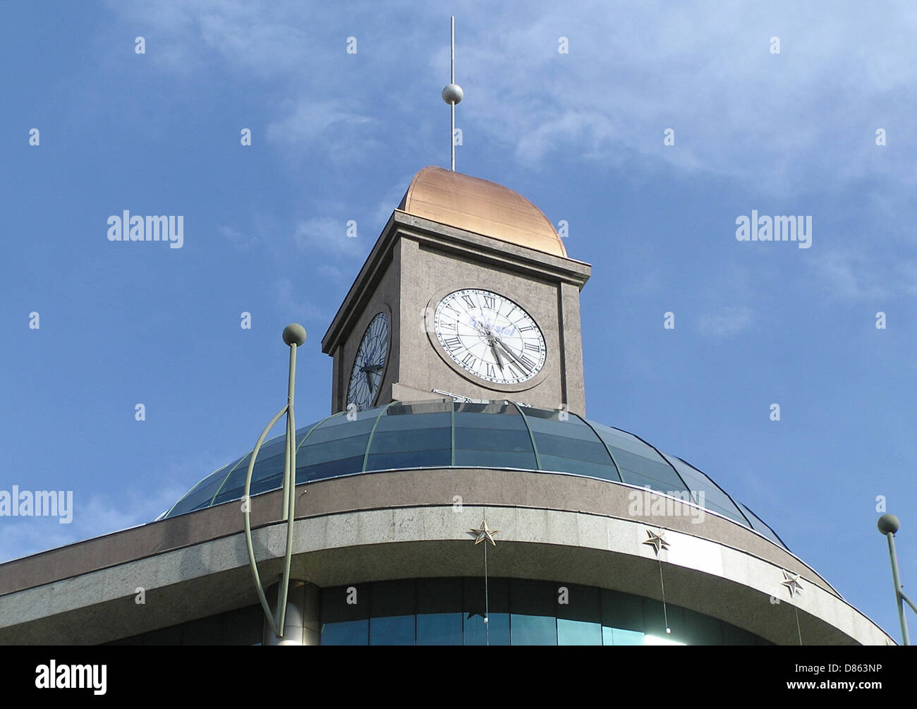 A shopping mall in Curitiba, Brazil, featuring a modern architectural ...