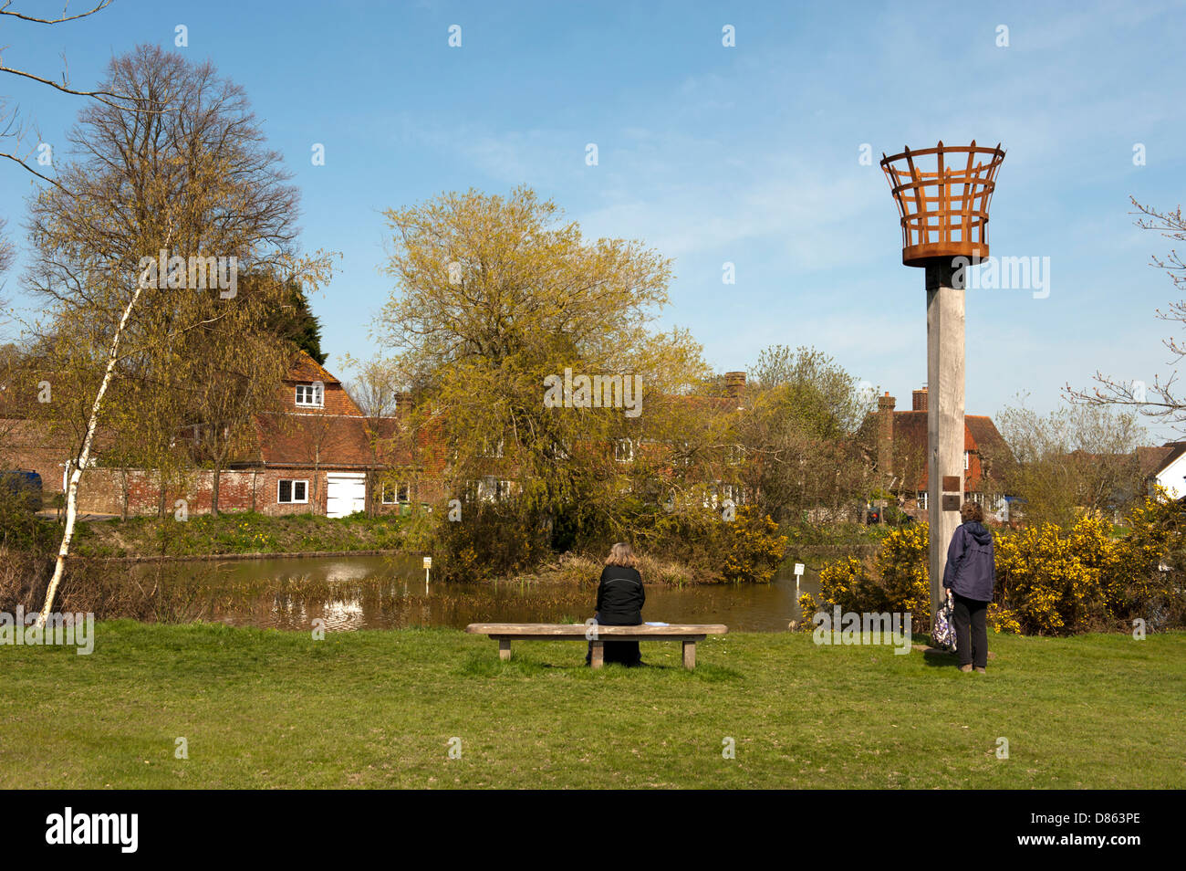 Matfield village, green (the largest in Kent) UK Stock Photo - Alamy