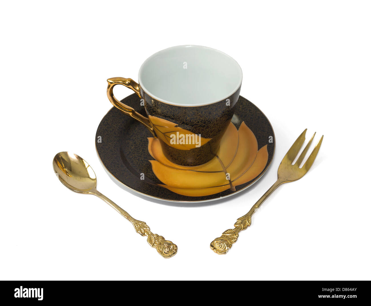 four items in a set for breakfast Stock Photo - Alamy