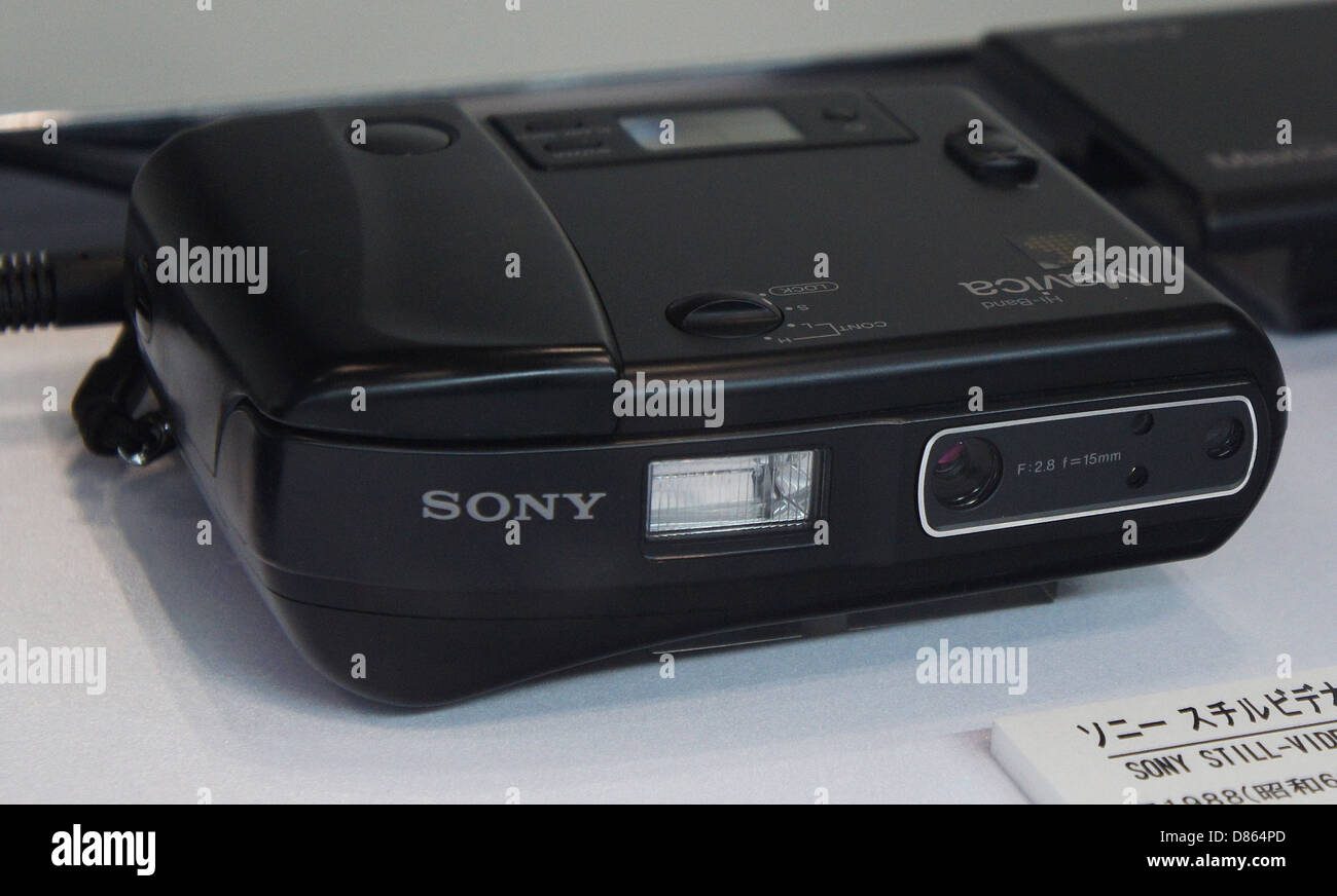 The Sony Mavica MVC-C1, a digital camera released in 2011, is shown ...