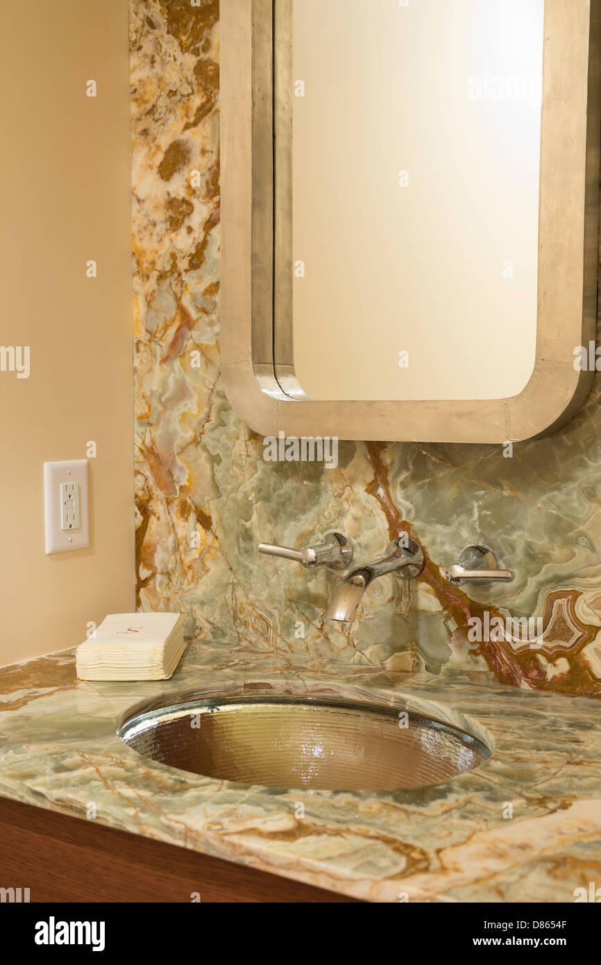 Home Interior Bathroom Sink Stock Photo - Alamy