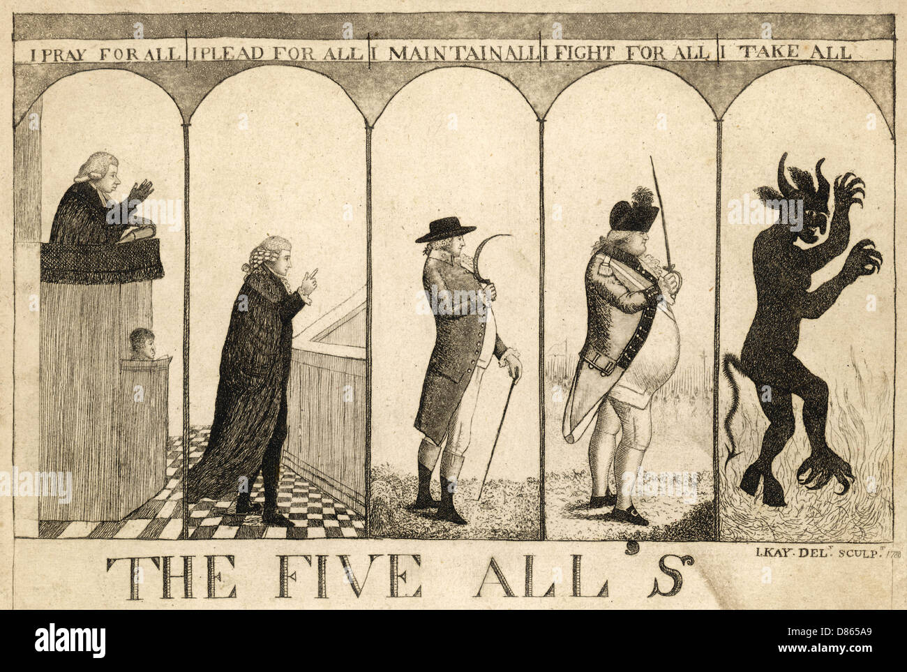 The Five Alls John Kay Stock Photo - Alamy