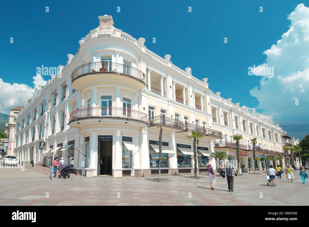 Historical Center, Yalta, Crimea, Ukraine, Eastern Europe Stock Photo ...