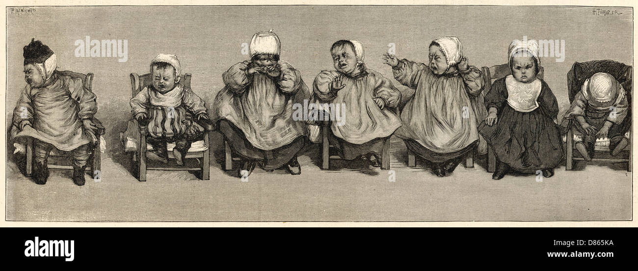 Baby sitting in line hi-res stock photography and images - Alamy