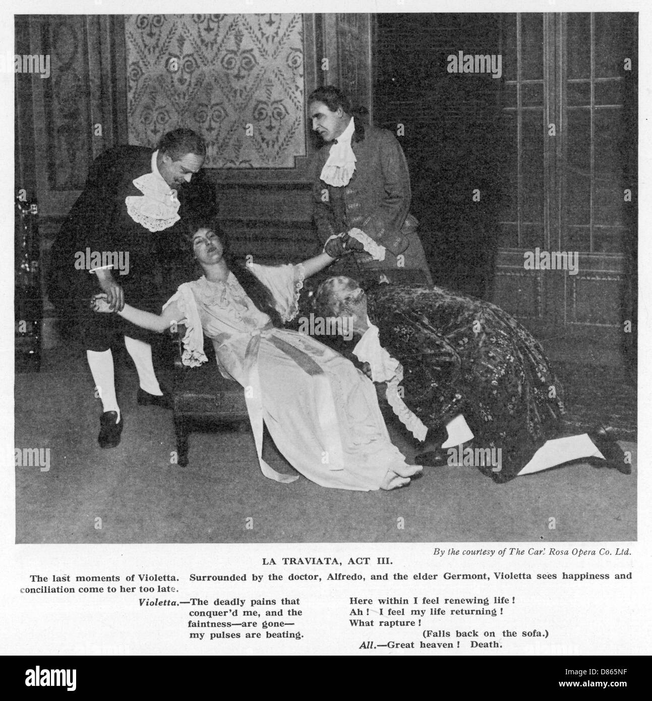 Scene from Verdi's opera, La Traviata Stock Photo - Alamy