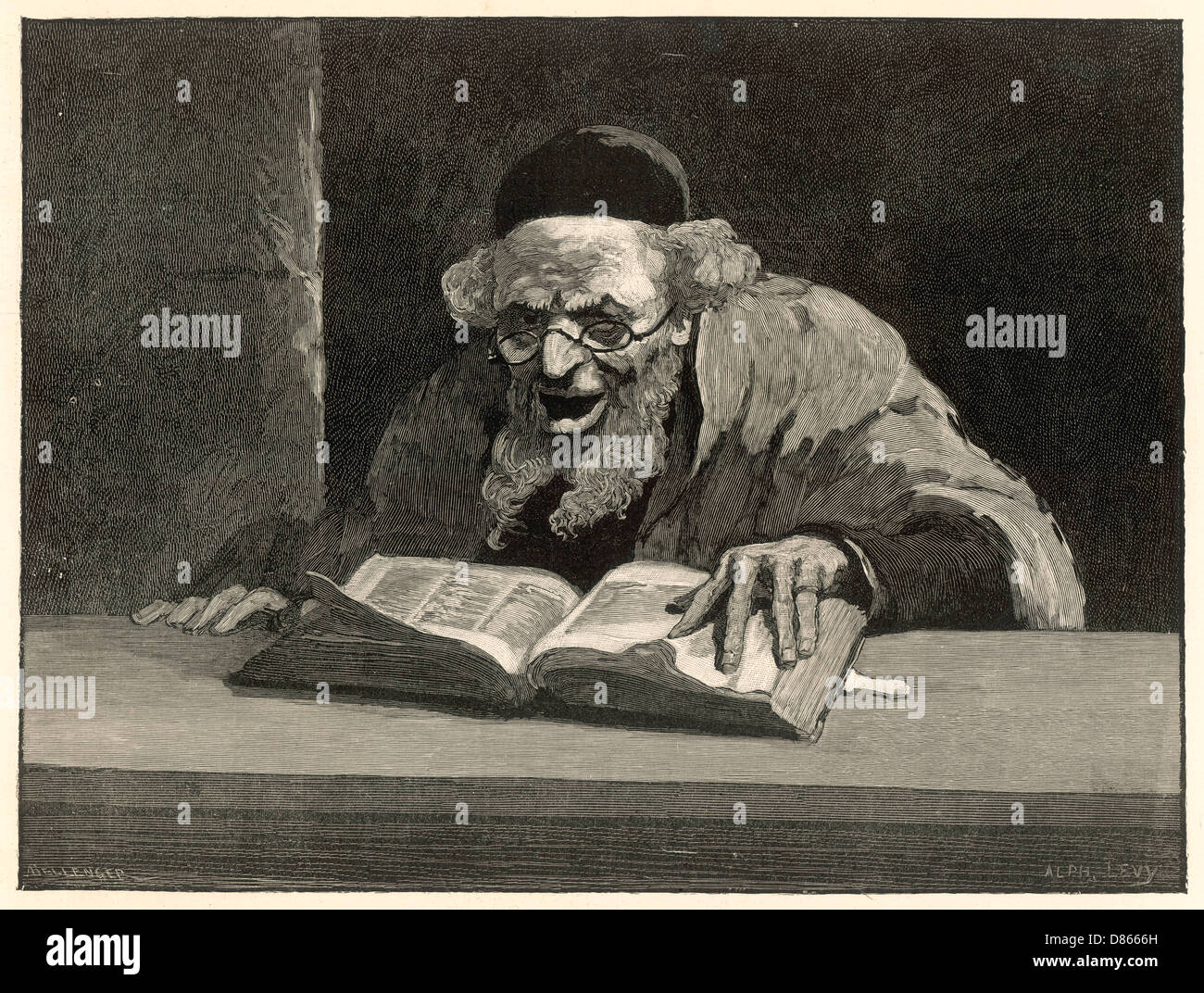 Reading the Talmud Stock Photo - Alamy