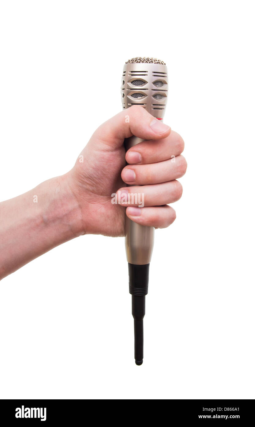 Hand mic hi-res stock photography and images - Alamy