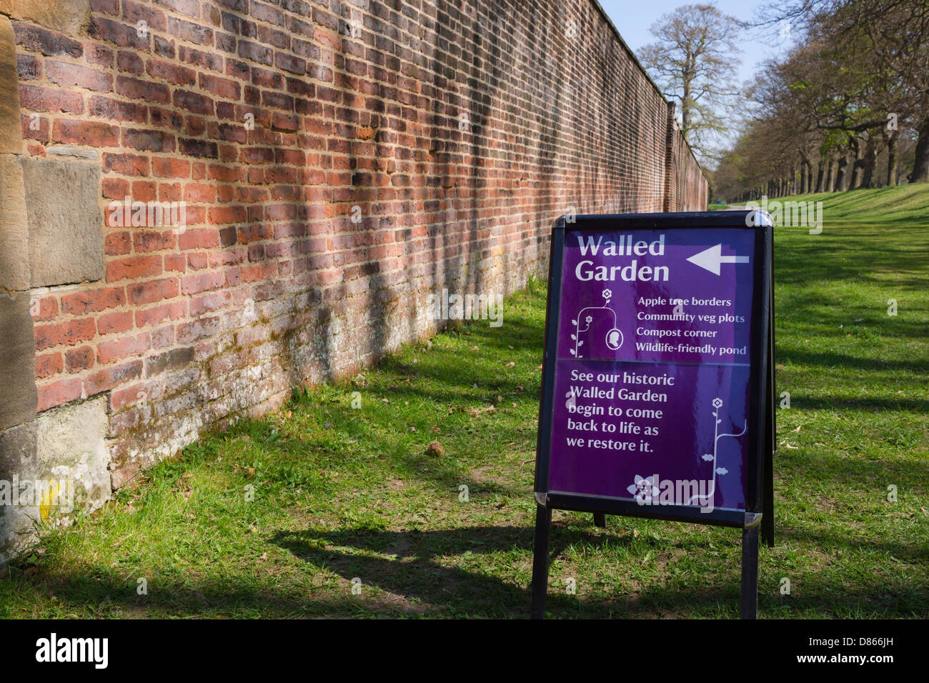 The entrance to the walled garden at the Gibside House Estate in ...