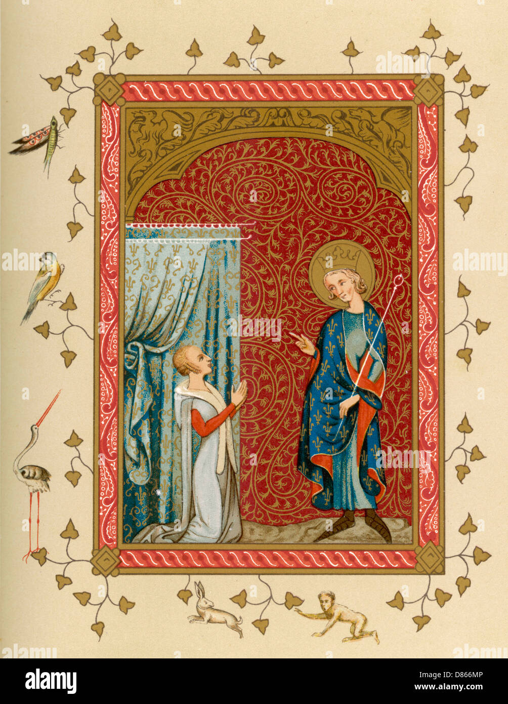 Louis IX, King of France Stock Photo - Alamy