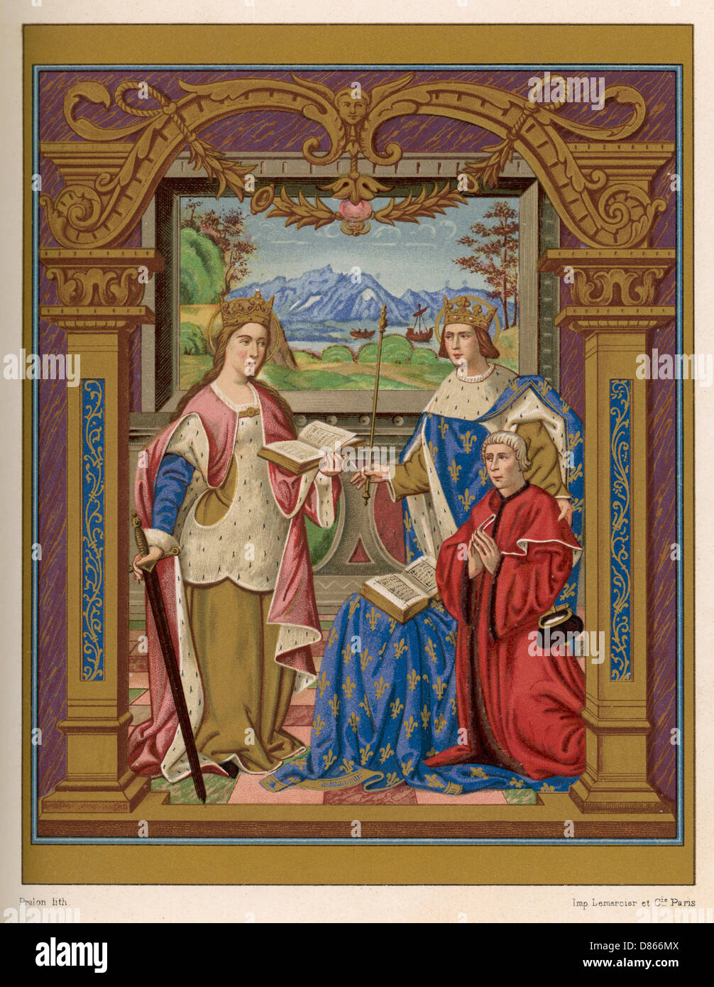 Louis IX, King of France Stock Photo - Alamy