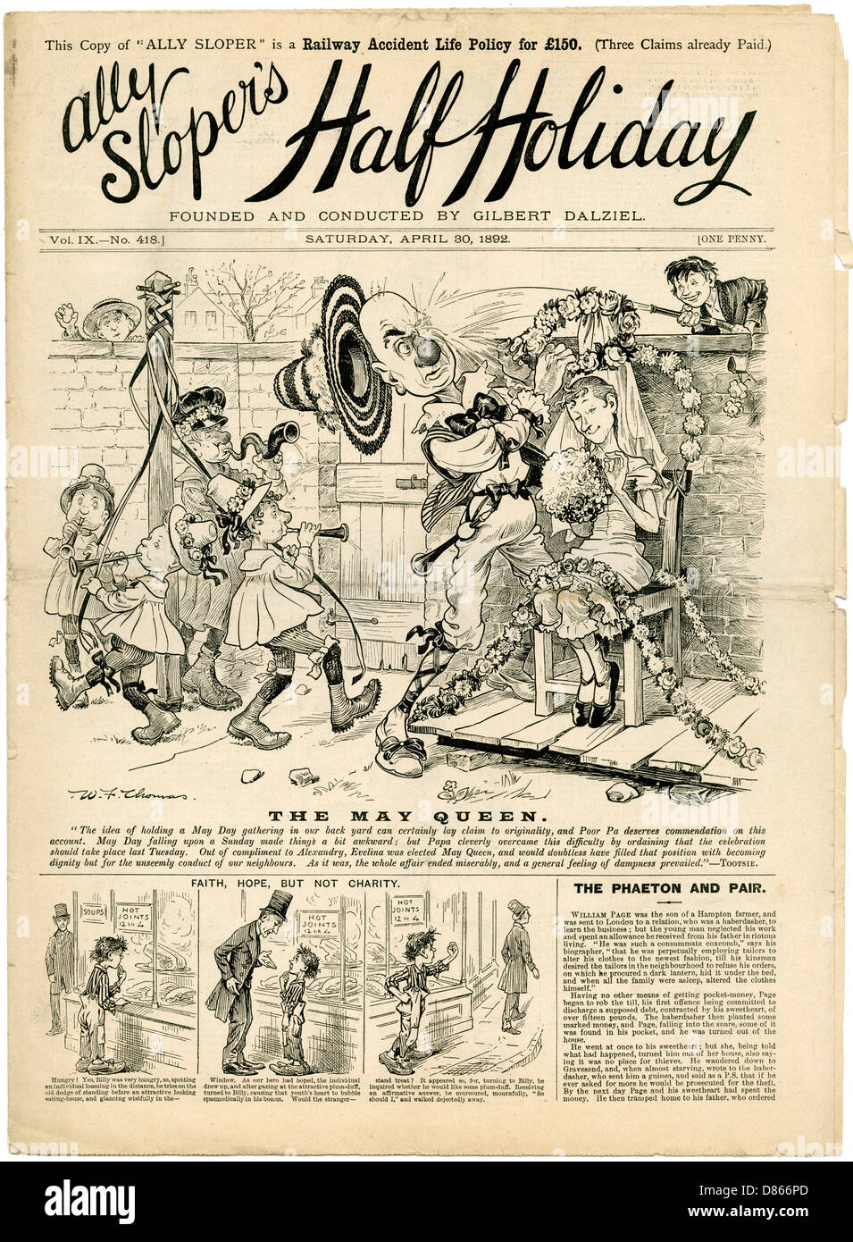 May Day / Ally Sloper Stock Photo - Alamy