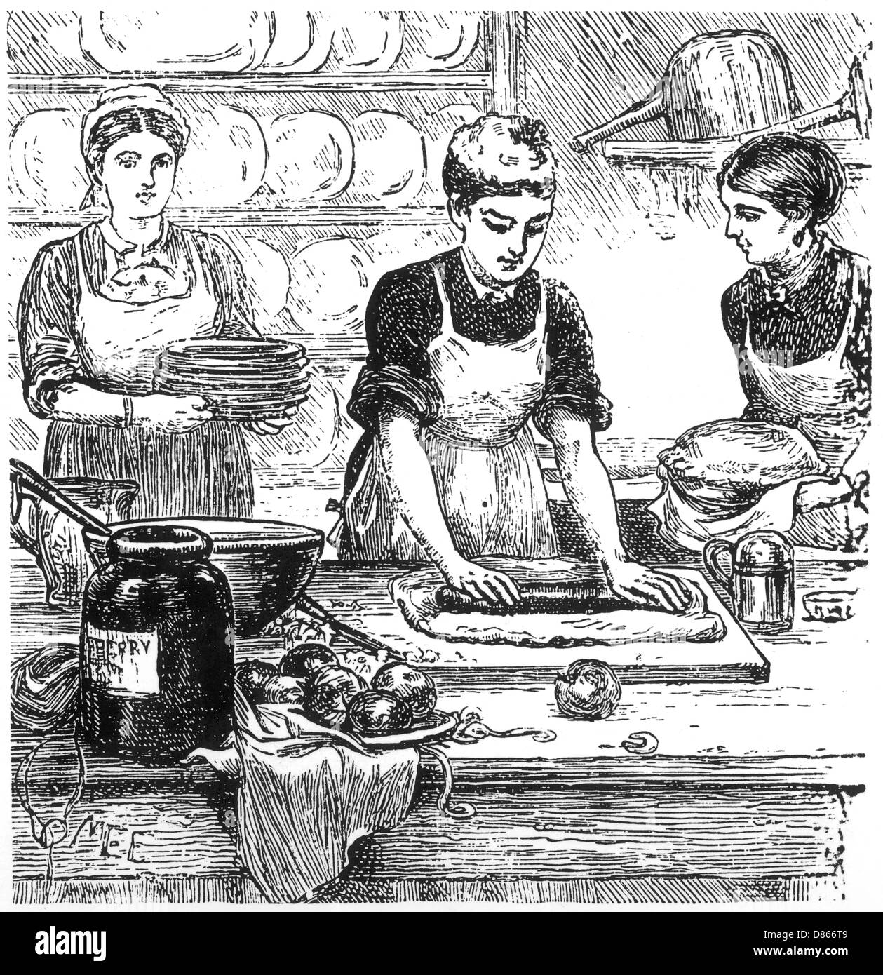 Cooking pastry Black and White Stock Photos & Images - Alamy