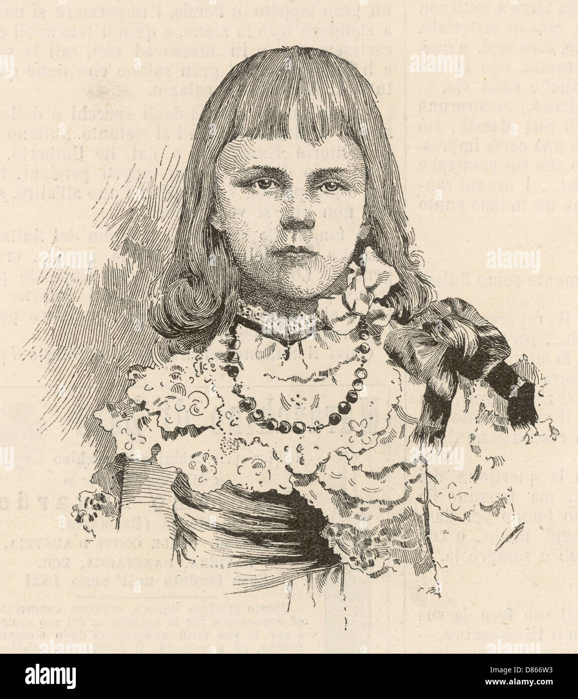 Archduchess Elisabeth Marie of Austria Stock Photo - Alamy