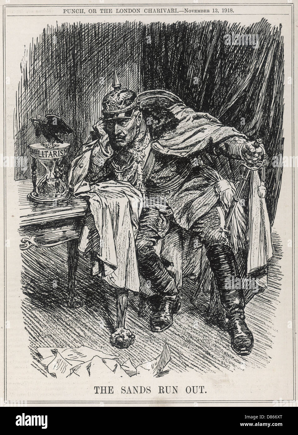 The Sands Run Out Stock Photo - Alamy