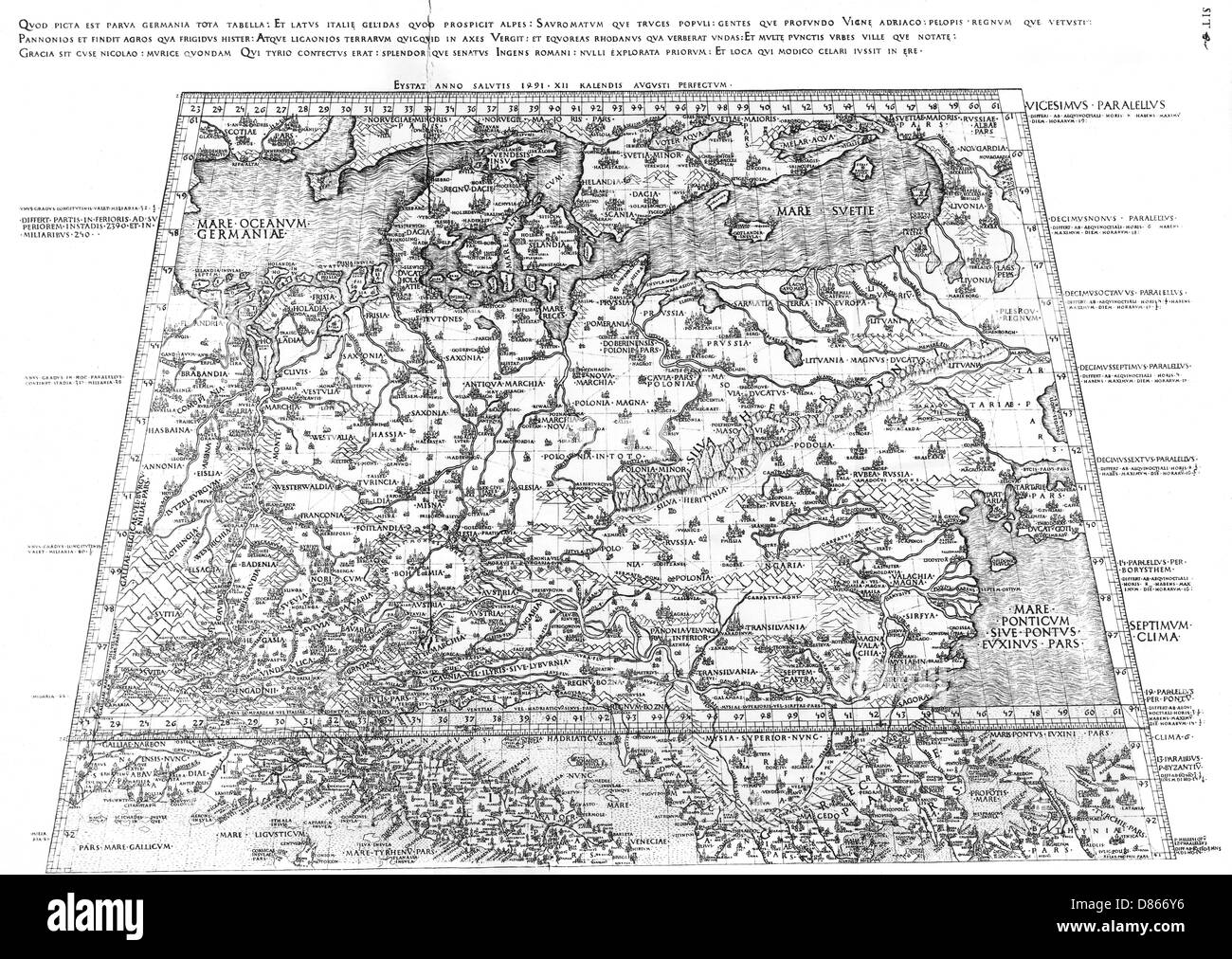 1450 map of europe hi-res stock photography and images - Alamy