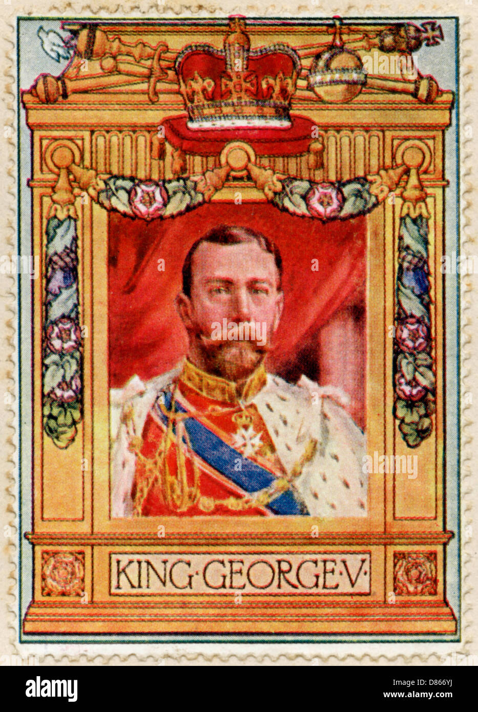King George V / Stamp Stock Photo - Alamy