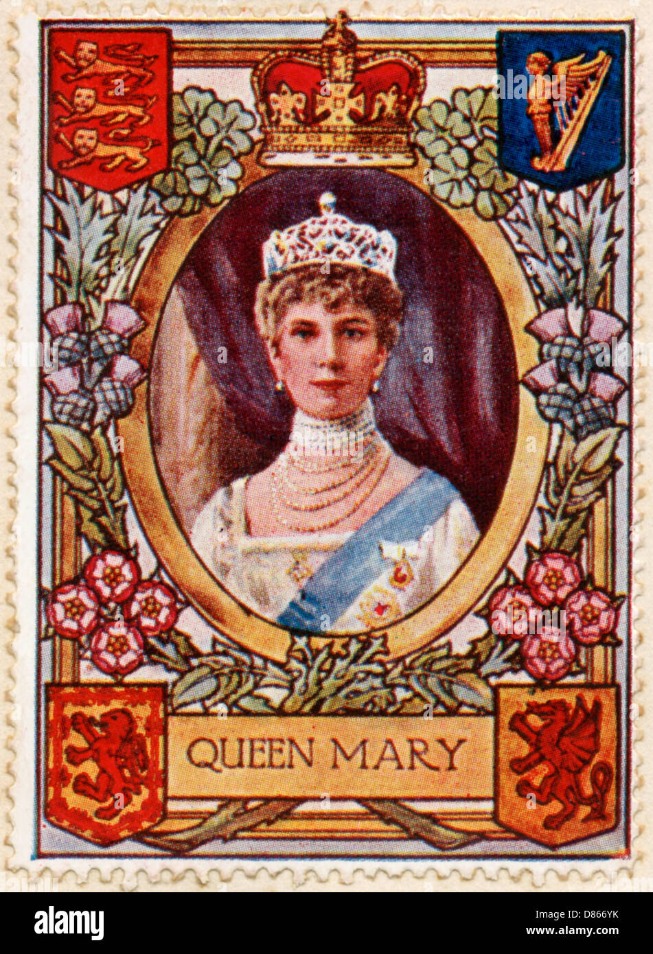 Stamp with queen hi-res stock photography and images - Alamy