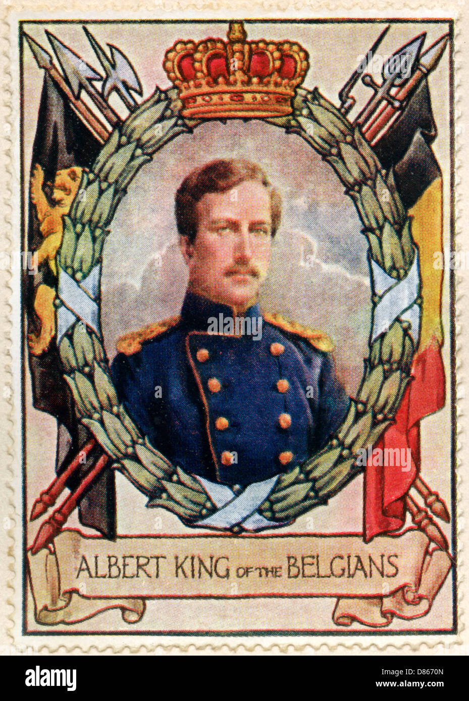 Albert I / Stamp Stock Photo - Alamy