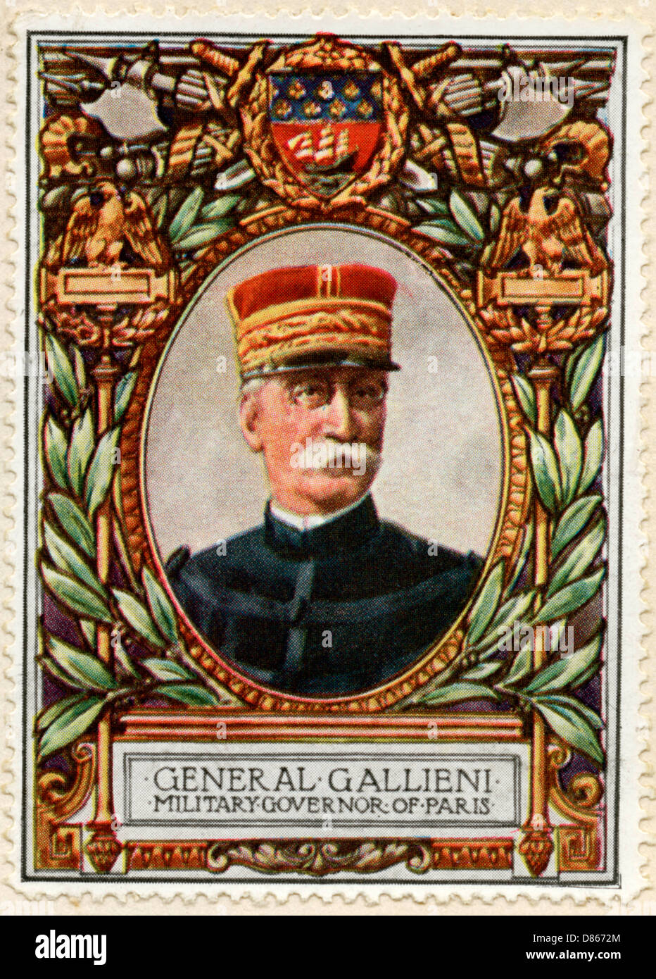 General Gallieni / Stamp Stock Photo - Alamy