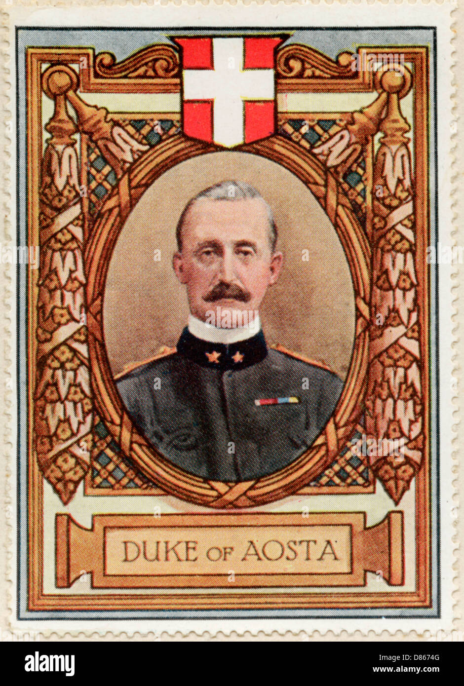Duke of Aosta / Stamp Stock Photo - Alamy