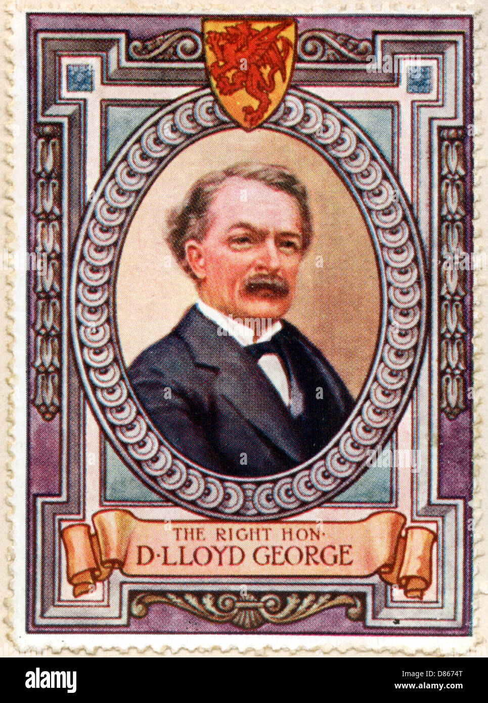 David Lloyd George / Stamp Stock Photo - Alamy