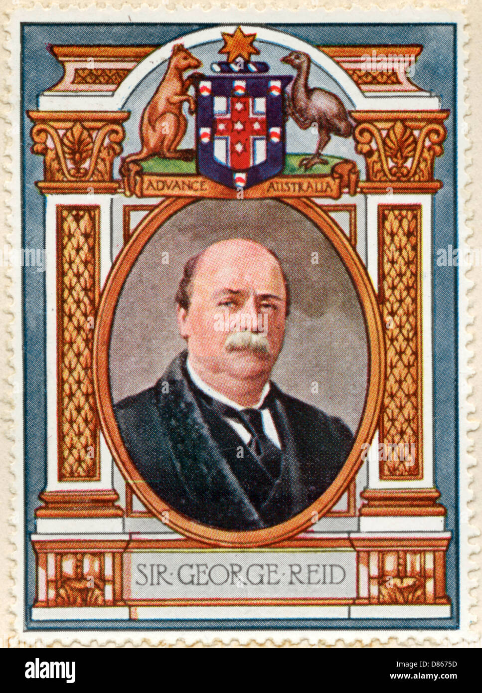 Sir George Houstoun Reid / Stamp Stock Photo - Alamy