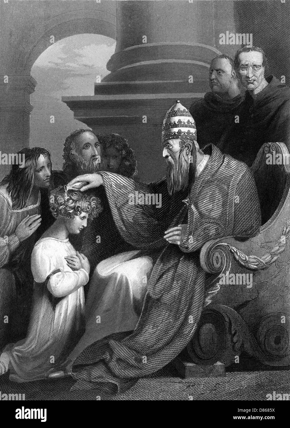 Prince Alfred and Pope Leo IV Stock Photo - Alamy