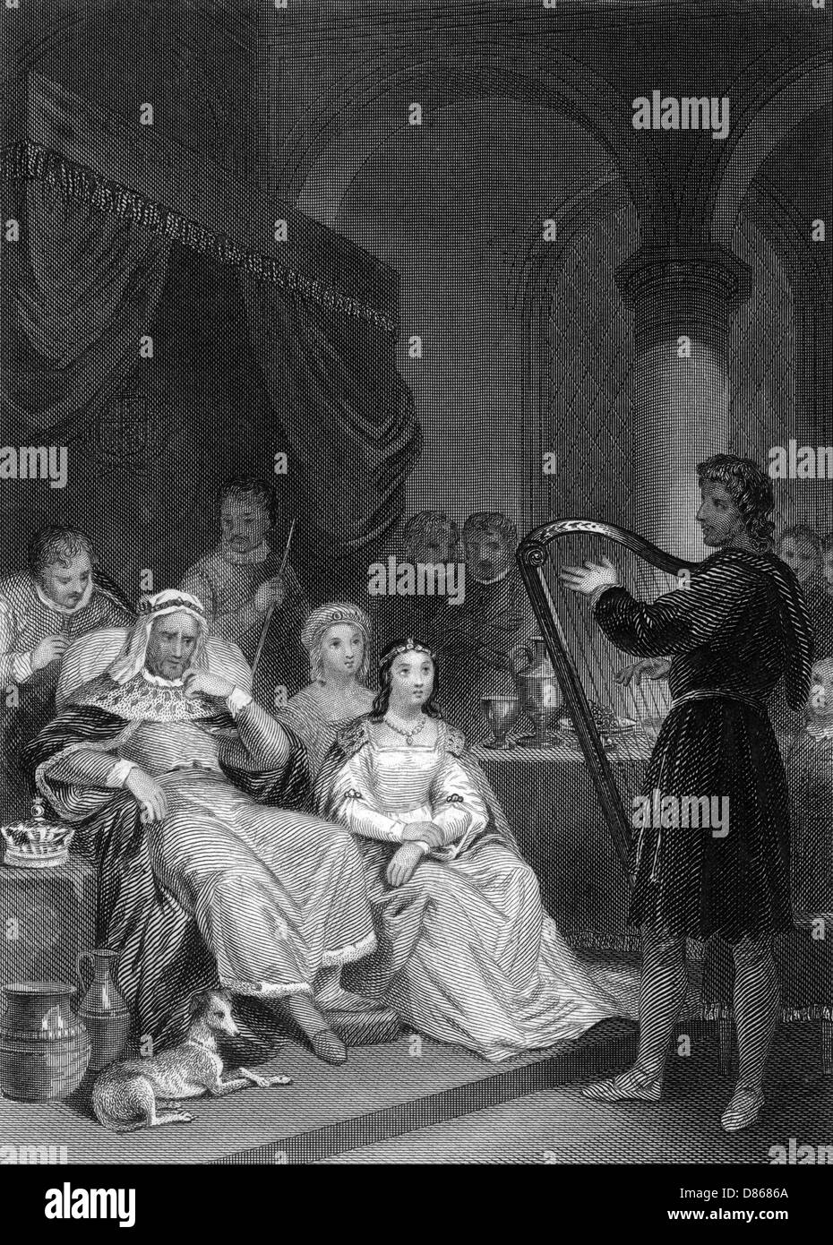 Alfred before the Danish General Stock Photo - Alamy