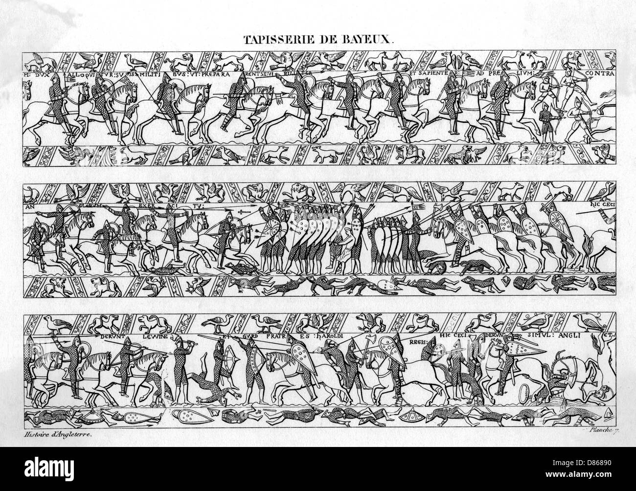 Bayeux Tapestry (7 of 8 Stock Photo - Alamy