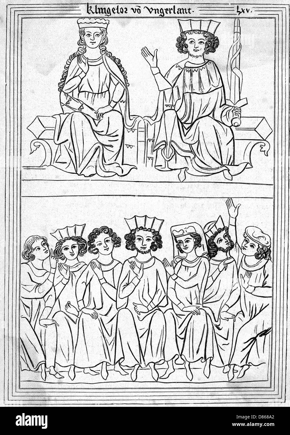 Medieval singing contest, Wartburg Stock Photo - Alamy