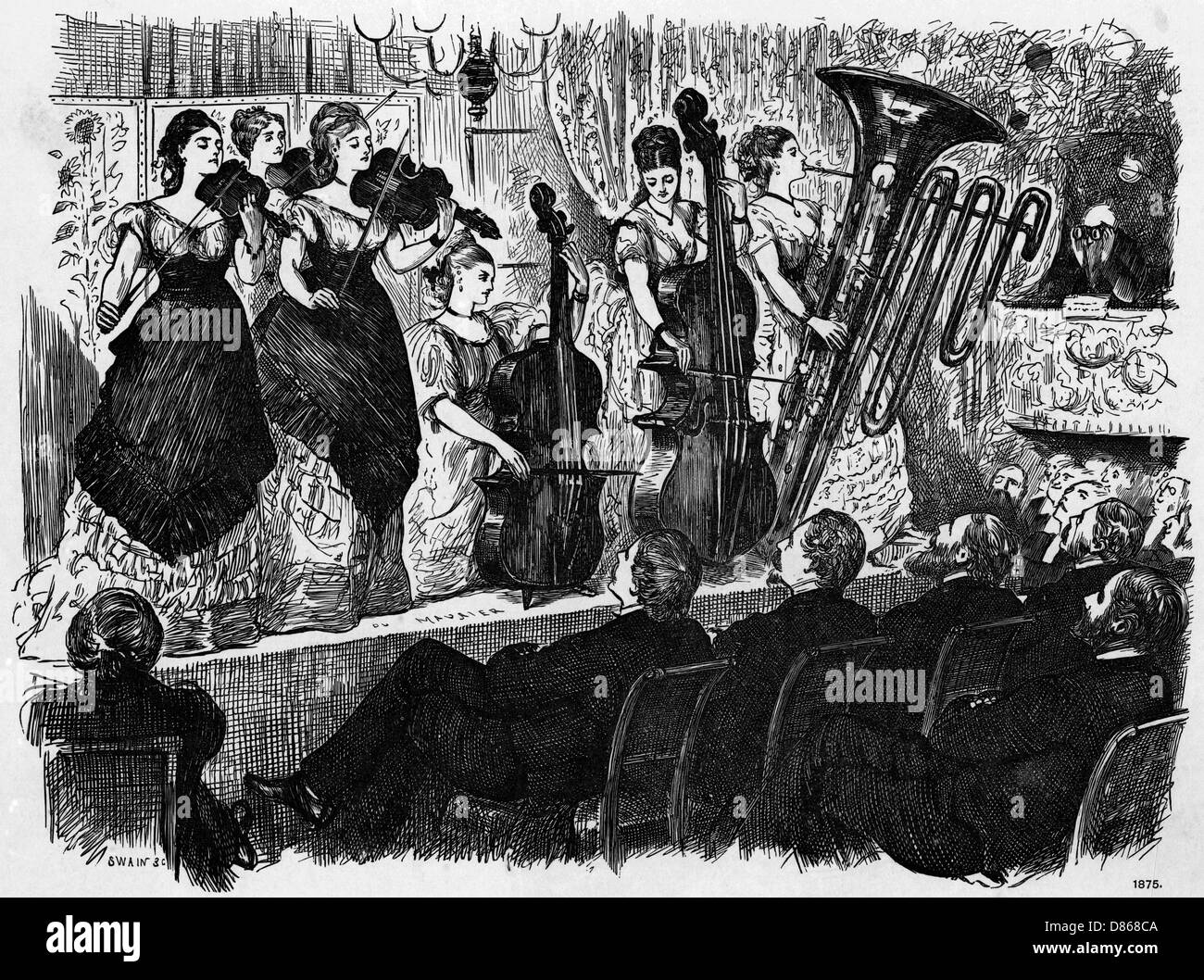 Double bass orchestra Black and White Stock Photos & Images - Alamy